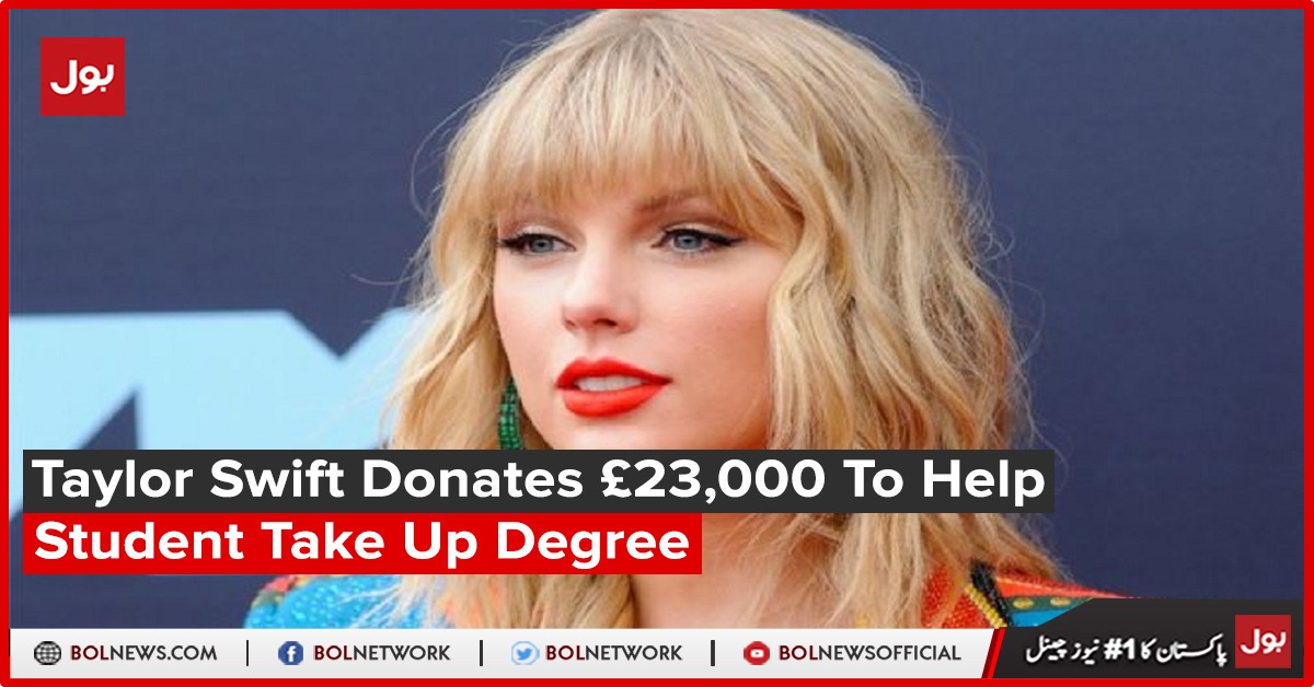 Taylor Swift donates £23,000 to help student take up degree